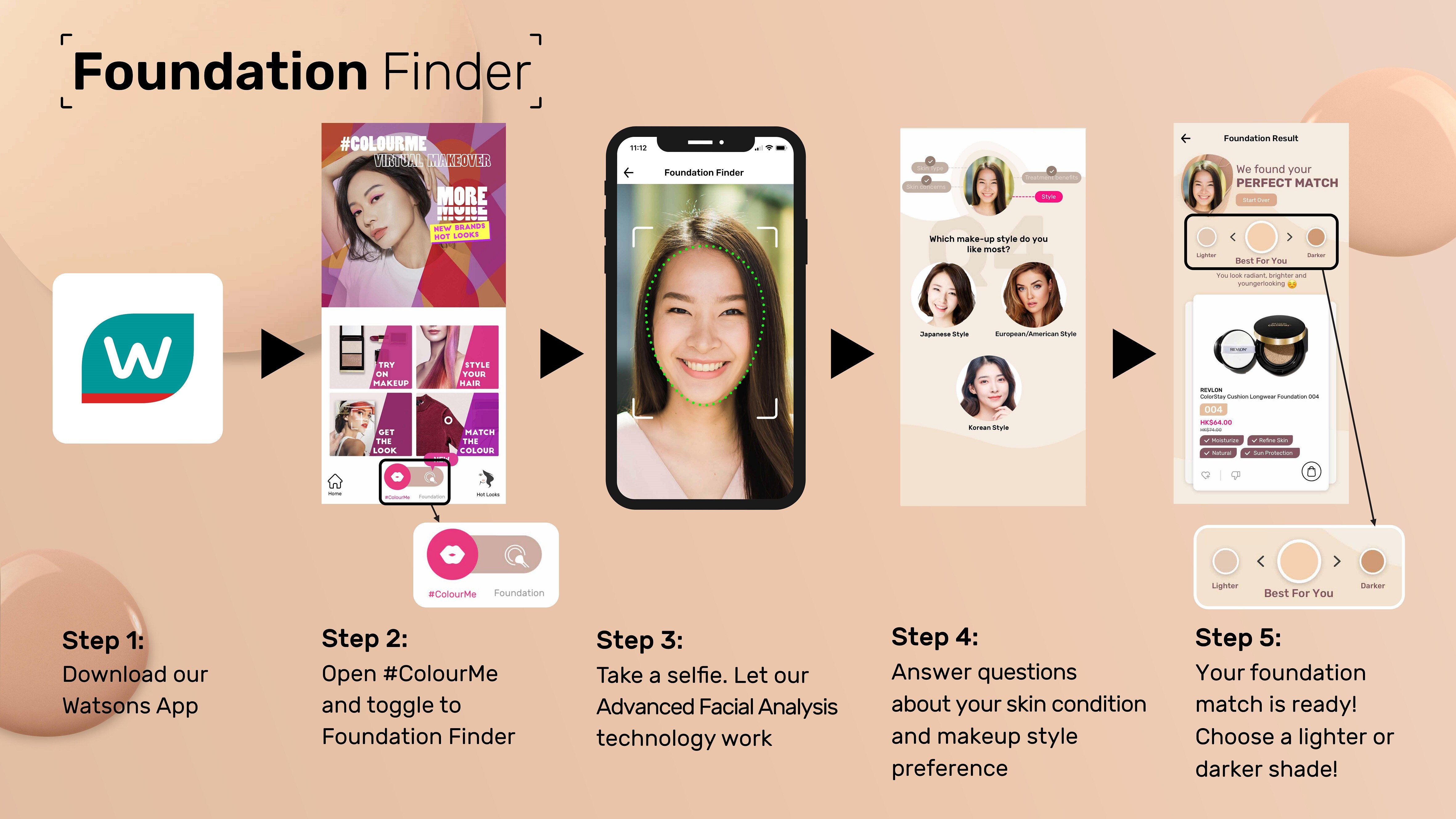 Foundation Finder: Find the right foundation shade | Watsons Thailand