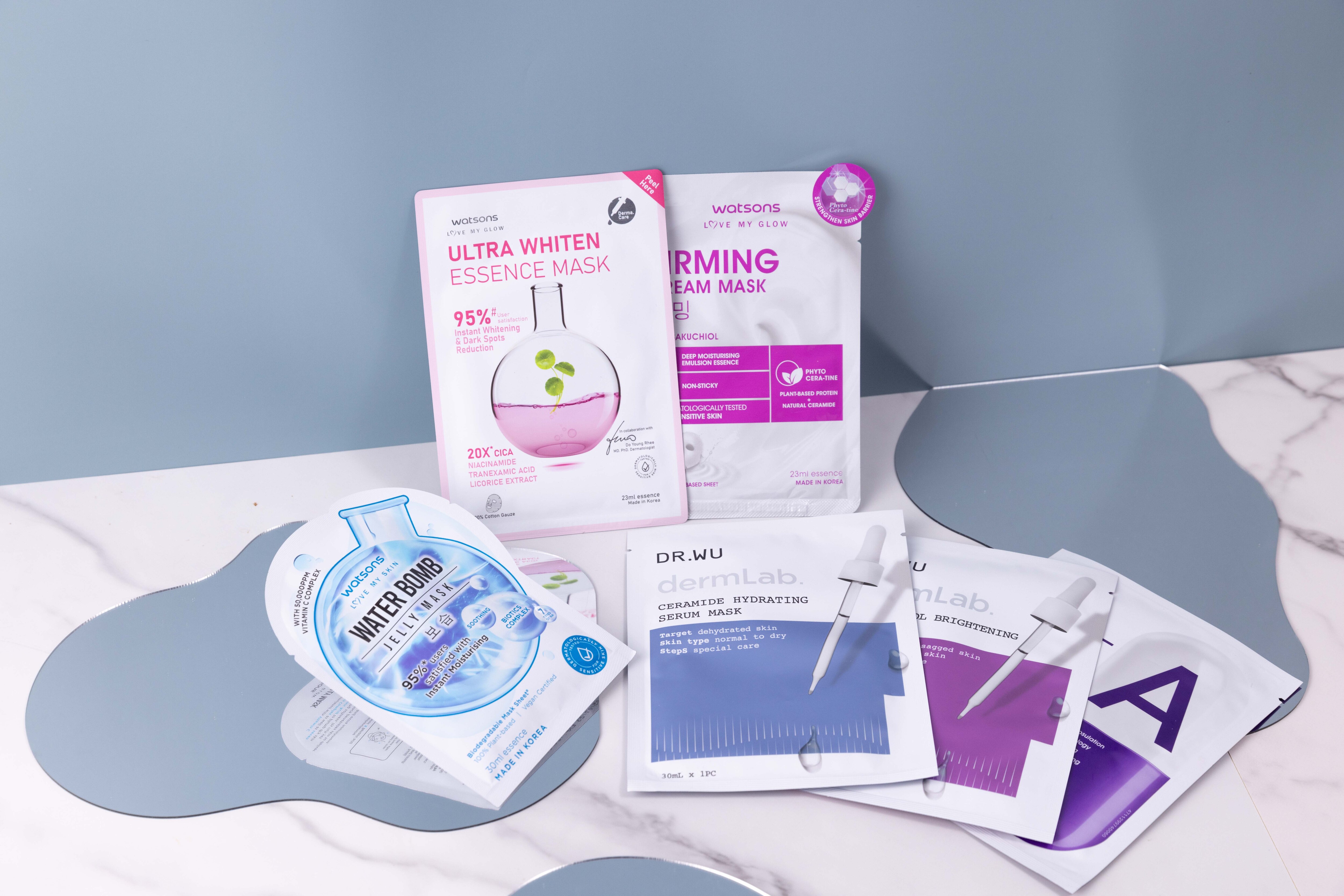 Derm masks, masks, beauty box, Watsons beauty box, face mask, DR.WU