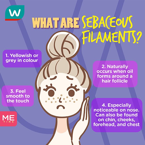 Not blackheads! What are sebaceous filaments | Watsons Thailand